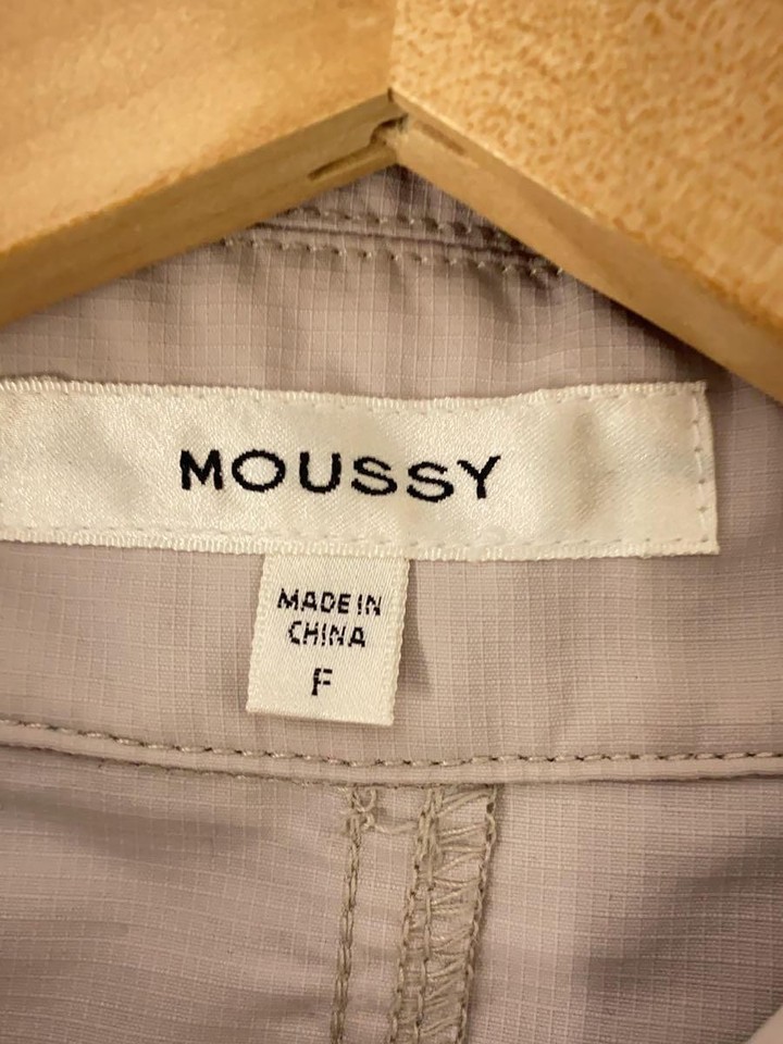 Moussy Pink Nylon Trench Coat Loose Fit Reversible Used | eBay Australia