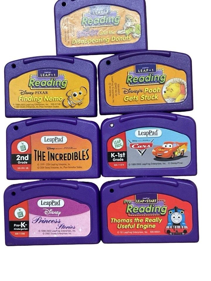 Disney Leap Frog Game Cartridges Lot Of 7 Leap Pad Learning Reading ...