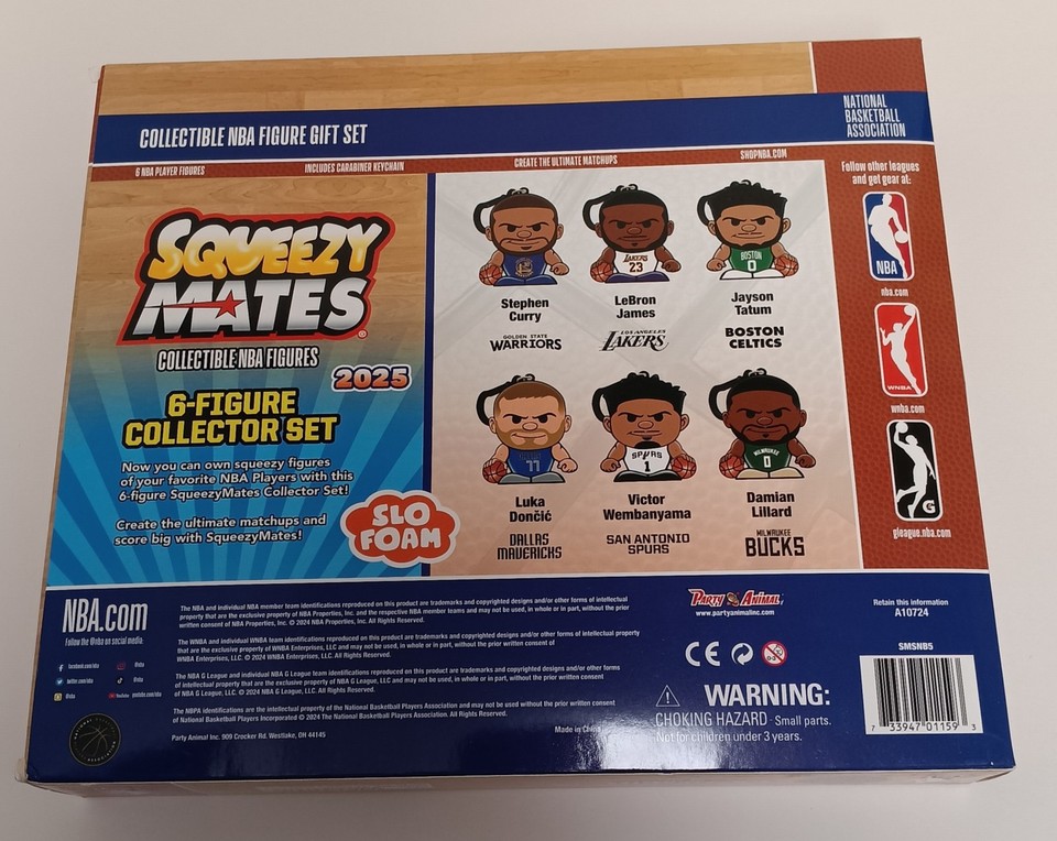 Squeezy Mates 2025 Collector Set NBA 6 Figures New In Box | eBay