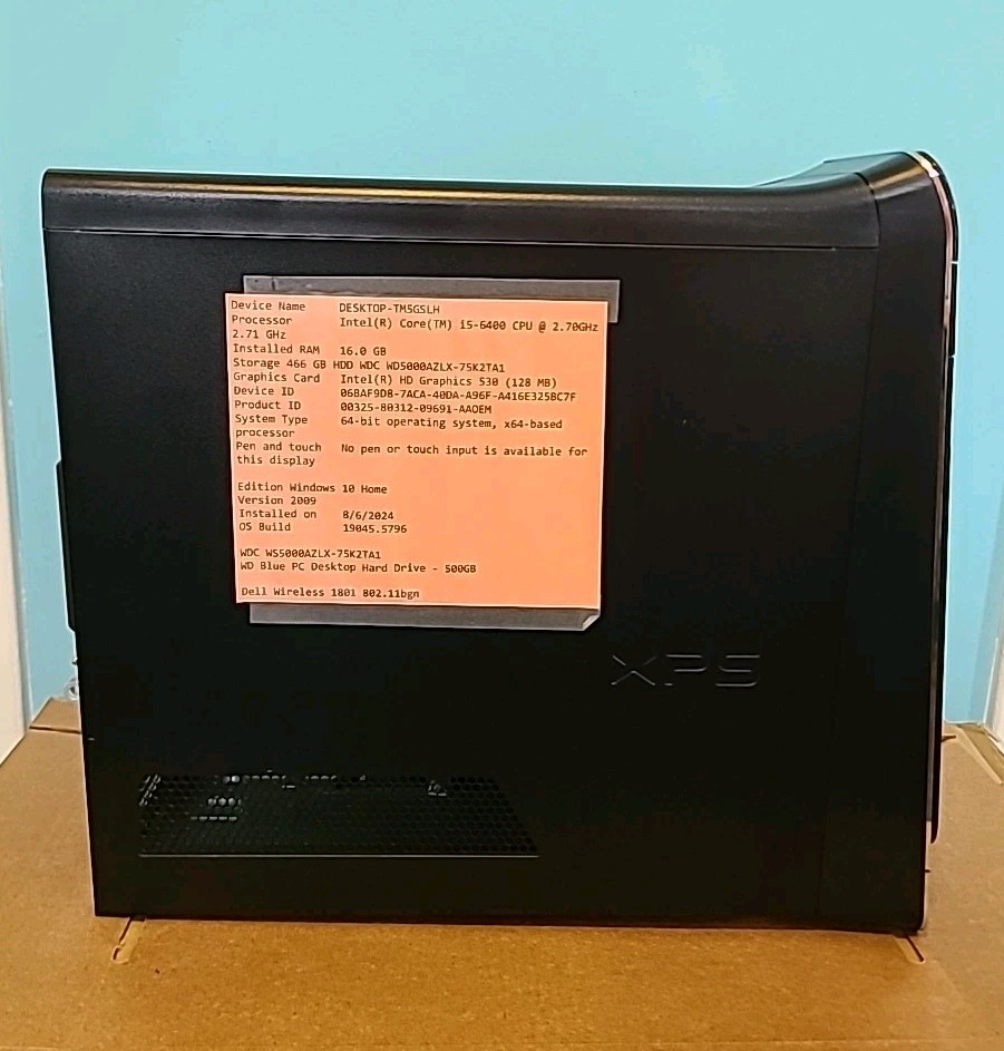 Dell XPS D14M, i5-6400, 16GB RAM, 2.70GHZ, 500GB HD, WIN 10 PRO. FAST ...