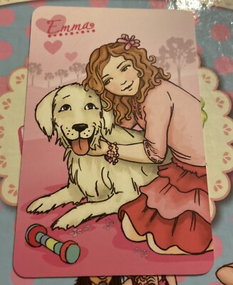 FOREVER CLOVER Girls Series Single Swap Card #2 Emma And Her Dog | eBay ...