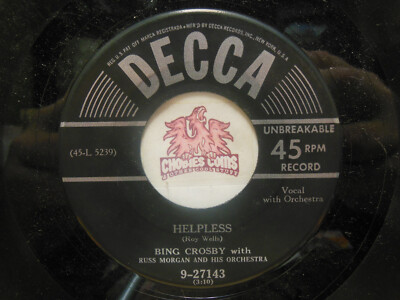 Bing Crosby & Louanne Hogan – Helpless / This Could Be Forever, 45 RPM ...