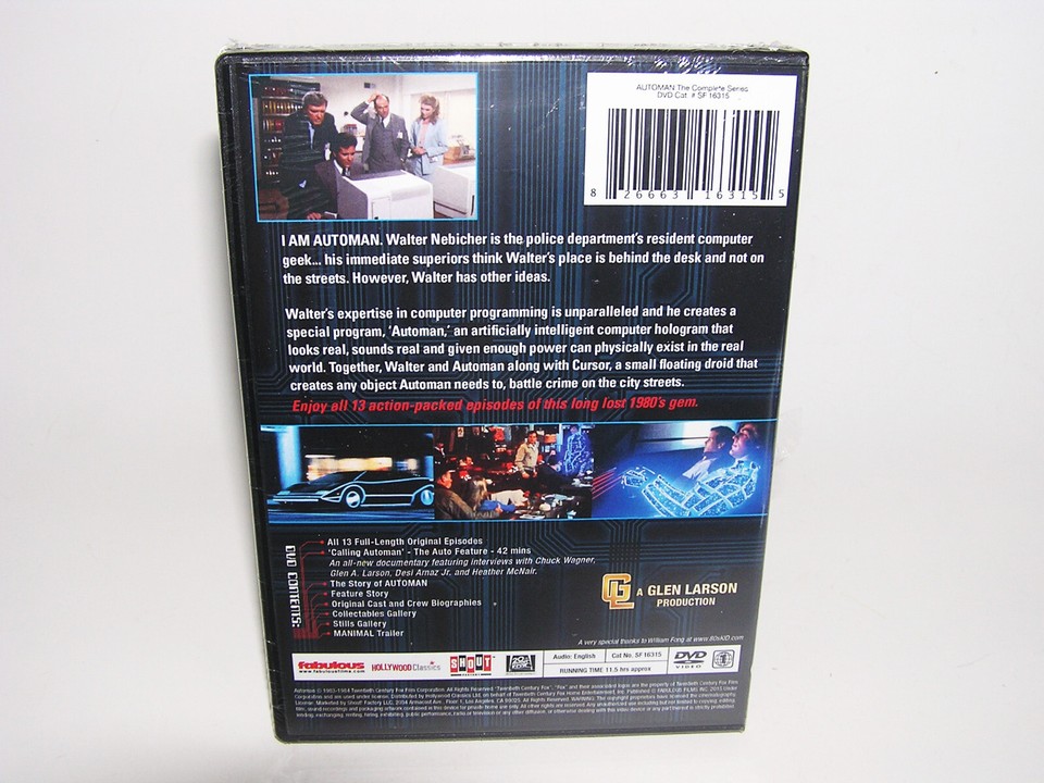 Automan: The Complete Series (DVD,2015,4-Disc Set) 826663163155 | eBay