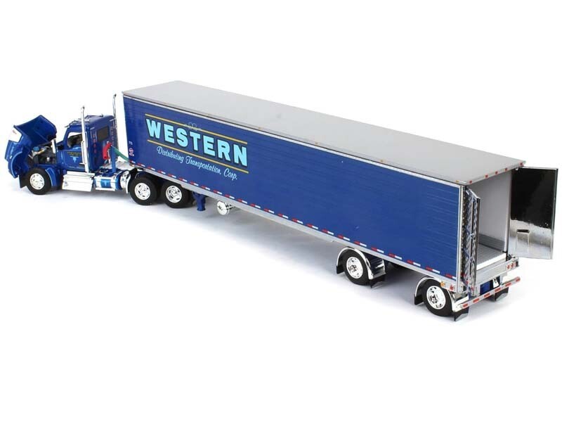 Kenworth W990 Day Cab w/Utility Reefer Trailer Diecast 1:64 Scale Model ...