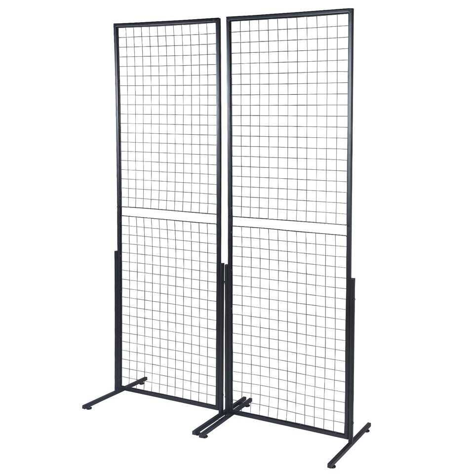 2' x 5.6' Grid Wall Panels Tower 2 Packs Wire Gridwall Display Racks | eBay