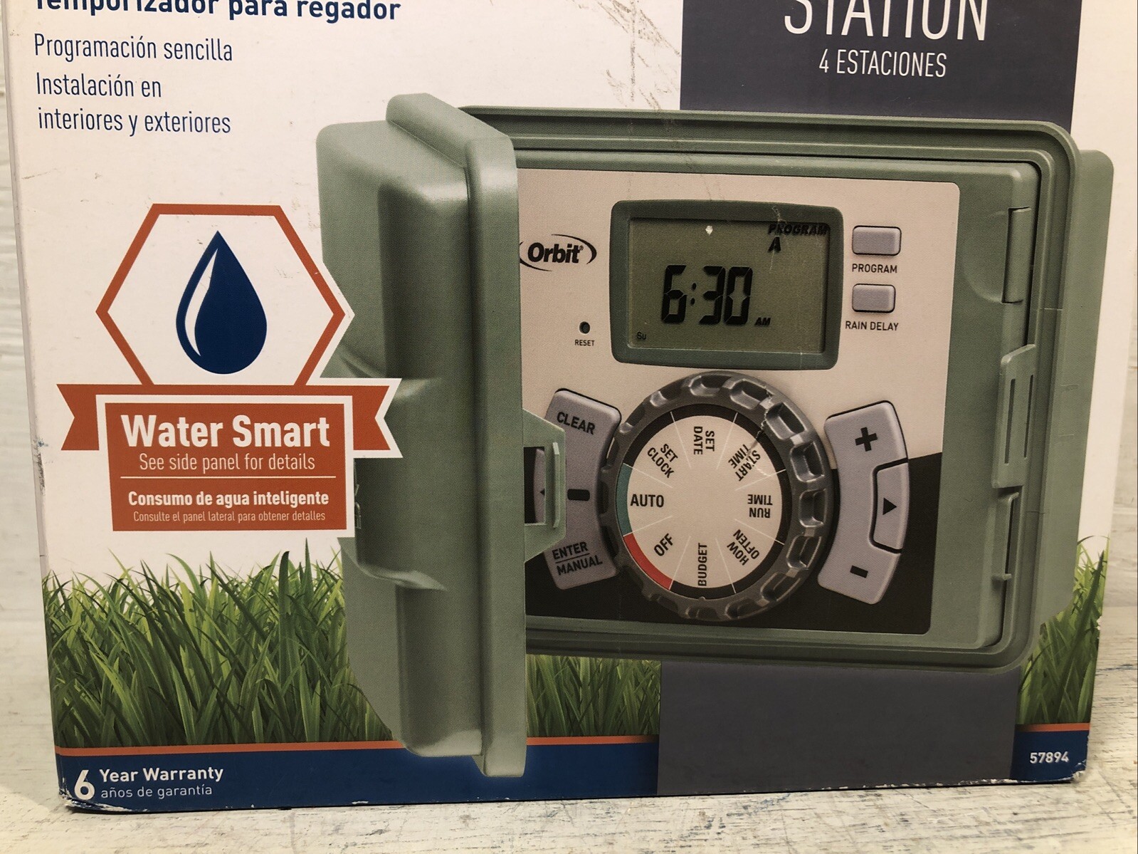 Orbit 57894 4-Station Outdoor Swing Panel Sprinkler System for sale ...