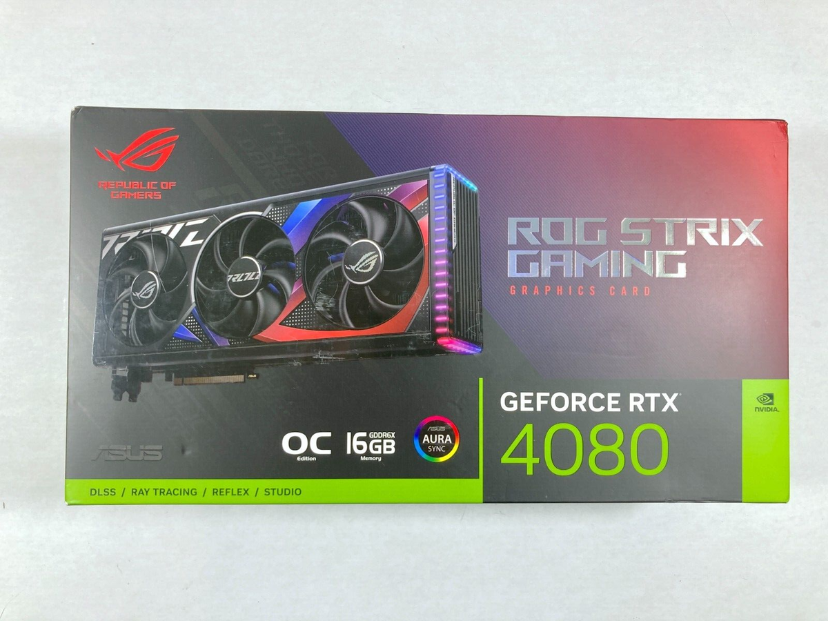 ASUS ROG STRIX NVIDIA GeForce RTX 4080 16GB GDDR6X Gaming ASUS ROG STRIX NVIDIA GeForce RTX 4080 16GB GDDR6X Gaming