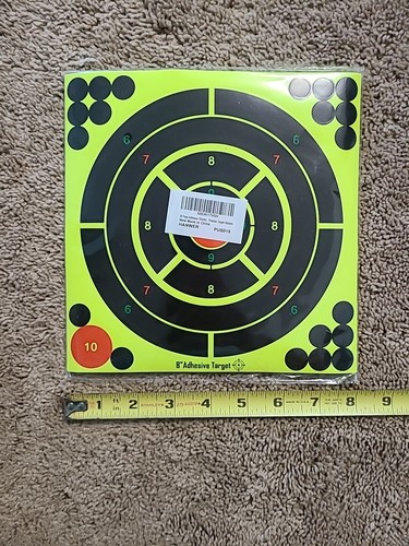 25 Pack 8" Shooting Targets Adhesive Splatter Paper Glow Gun Shot Rifle ...