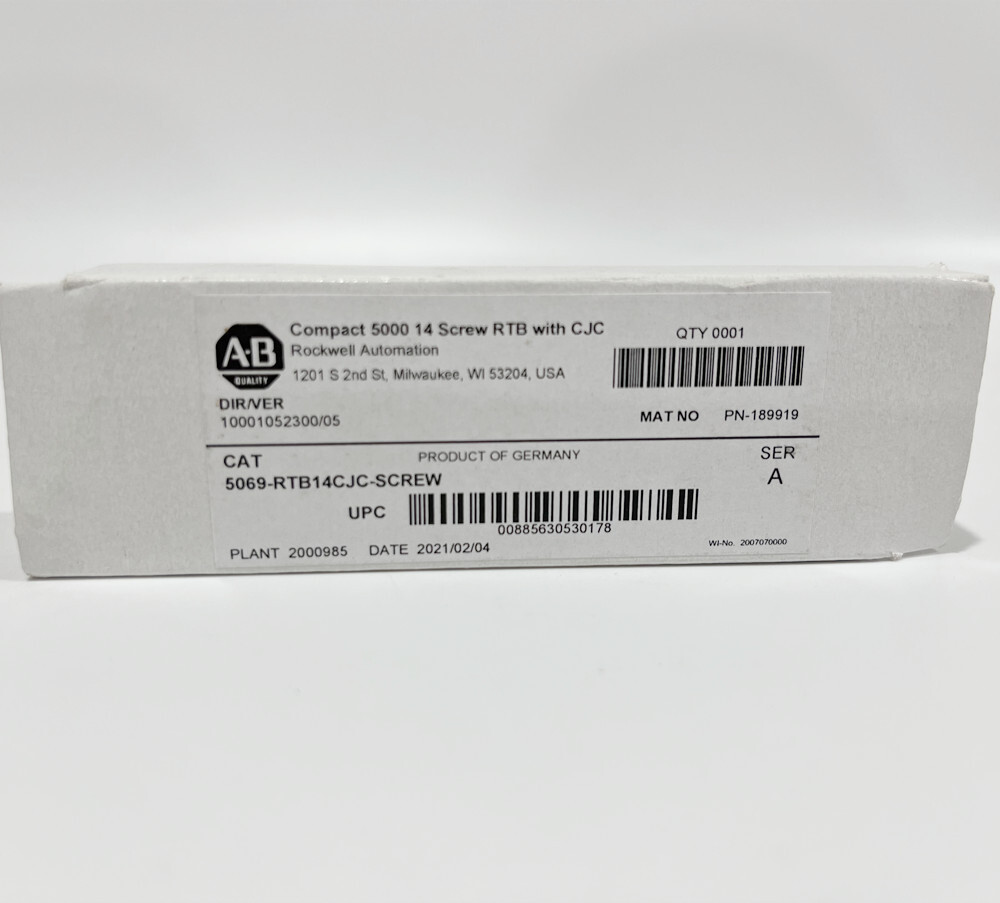 Allen-Bradley 5069-RTB14CJC-SCREW Compact 5000 14 Screw RTB with CJC ...