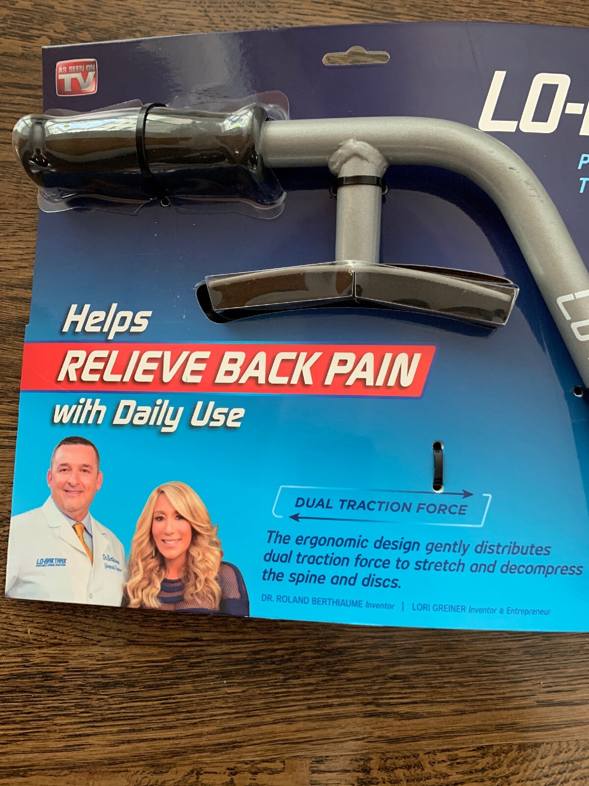 Lo-Bak Trax Portable Spinal Stretcher Traction Device Back Pain w/ DVD ...