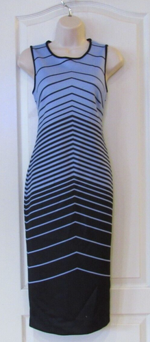 Apt. 9 Sleeveless Scuba SheatH Blue/Black Women's Sz 2 NWT MSRP$50 | eBay