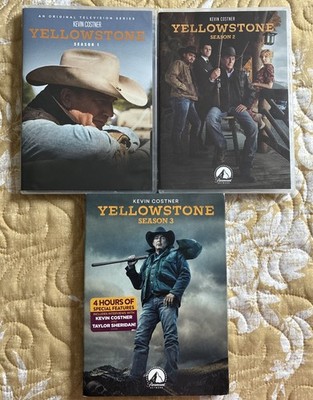 Yellowstone TV Series: The First Three Seasons (DVD) Season 1, 2, and 3 ...