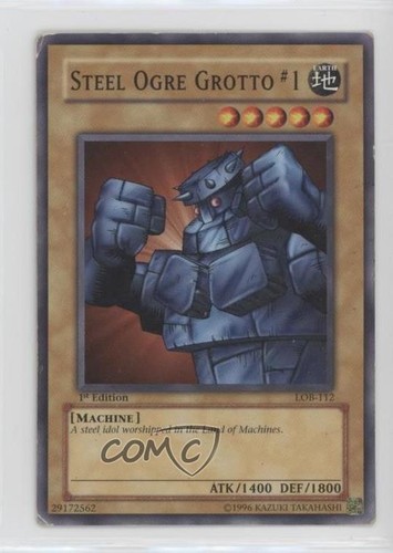 Steel Ogre Grotto #1 1st Ed. YuGiOh Legend of Blue Eyes White Dragon ...