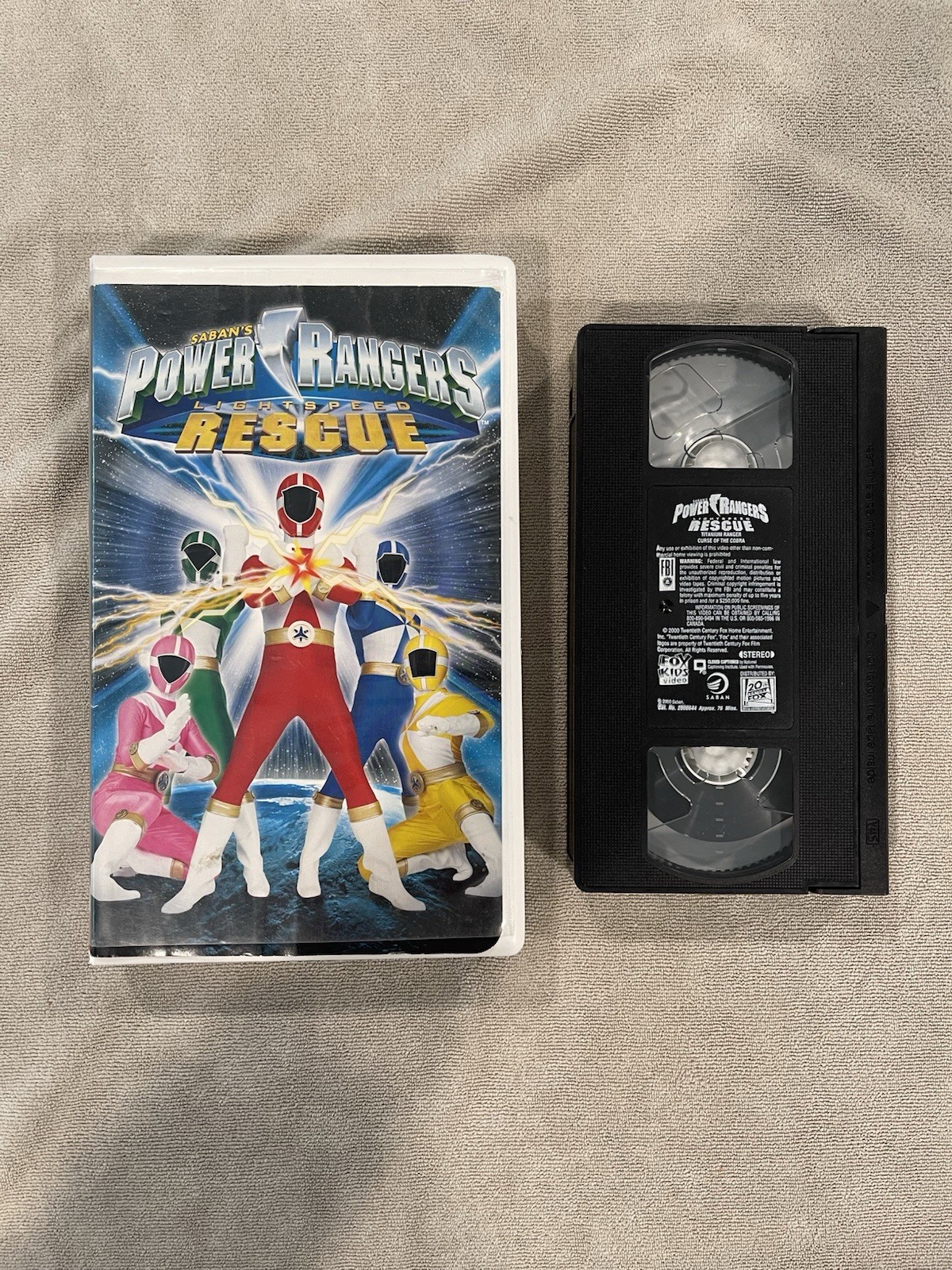 Power Rangers Lightspeed Rescue VHS 2000 Fox Kids Video Tested Works ...
