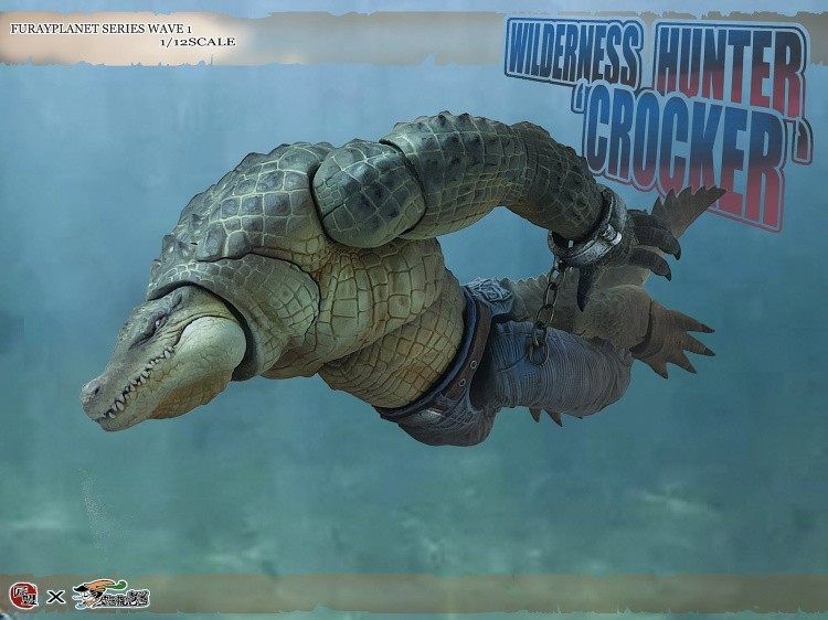 FuRay Planet MU-FP001 1/12 Wilderness Hunter Crocker 18cm PVC Action ...