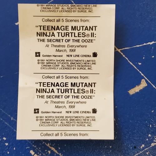 Vintage 1991 Hostess TEENAGE MUTANT NINJA TURTLES Pie STICKER Secret Of ...