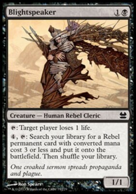 2 X Carte MAGIC MTG MODERN MASTERS MMA 2013 #73 Blightspeaker | eBay