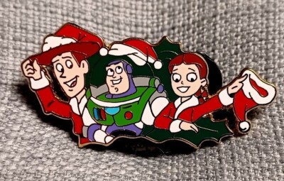 Official Disney Pin- Buzz Lightyear, Woody & Jessie Christmas Dressed ...