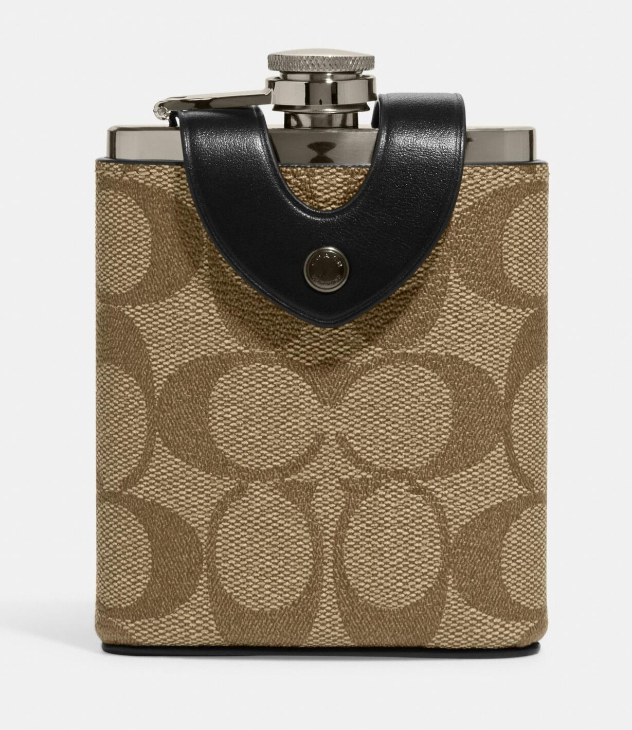 COACH FLASK IN SIGNATURE CE786 BEVERAGE ALCOHOL BOTTLE CASE HOLDER ...