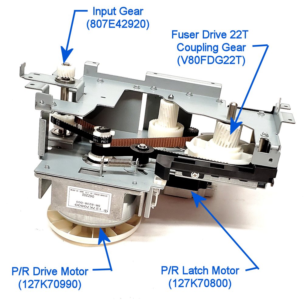 Fuser Drive Gear 22 Tooth (To repair 007K19450) for Xerox® Versant V80 ...