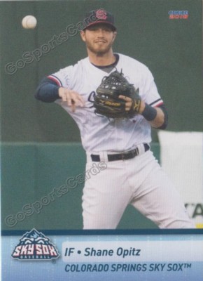 2018 Colorado Springs Sky Sox Shane Opitz RC Rookie Milwaukee Brewers ...