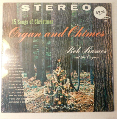SEALED 1976 LP "15 Songs of Christmas Organ and Chimes" Bob Kames King ...