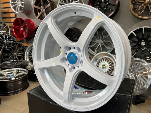 4 x 18 Inch 5x114.3 Work Style White JDM Wheels: Fits For Lexus Honda ...