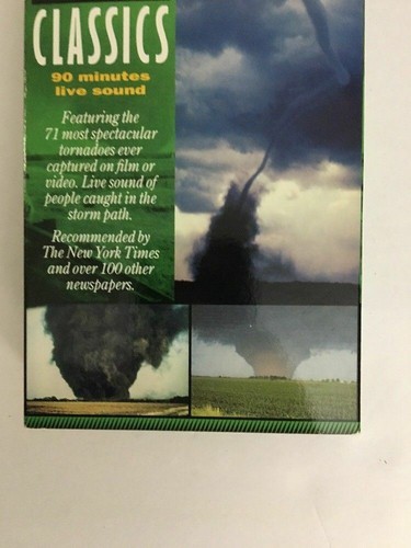 TORNADO VIDEO CLASSICS Weather Documentary Tornado Project VHS 1994 ...
