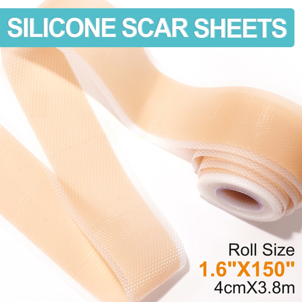 Scar Silicone Sheet Gel Patch Removal Skin Treatment Repair Wound Burn ...