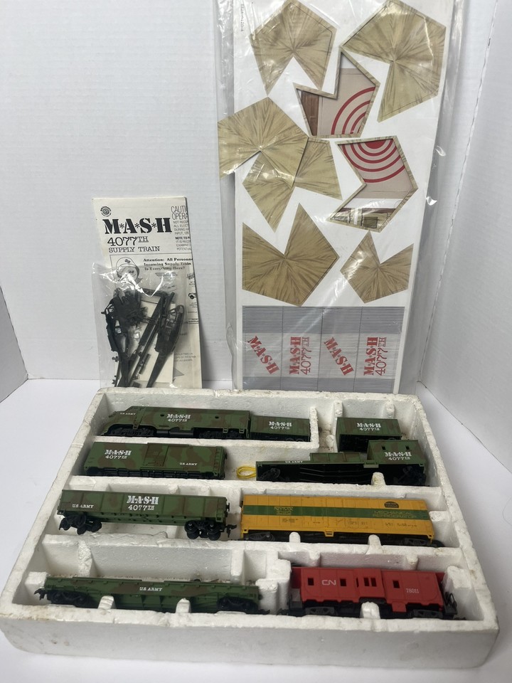 HO Scale Mash 4077th Vintage Train Set **Please read Description** | eBay