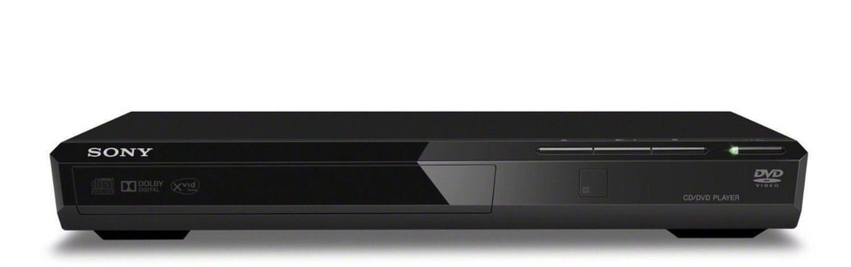 Sony Compact Slim Multi-format DVD Player In Black with DVD CD VCD ...