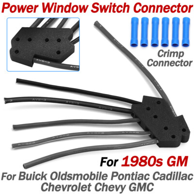 For 80s GM Power Window Switch Connector Wire Chevy C10 K5 Monte Carlo ...