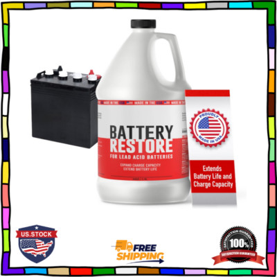 Battery Restore For Lead Acid Batteries Made In USA 64oz Formulated ...