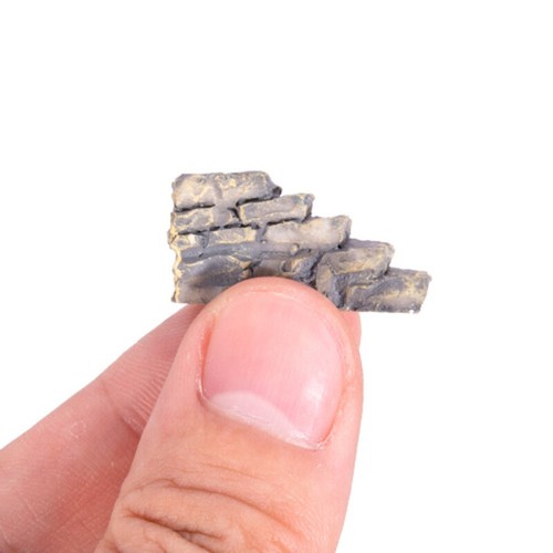 10PC HO/OO Scale Slate Road Miniatures Stone Steps Garden Building Sand ...