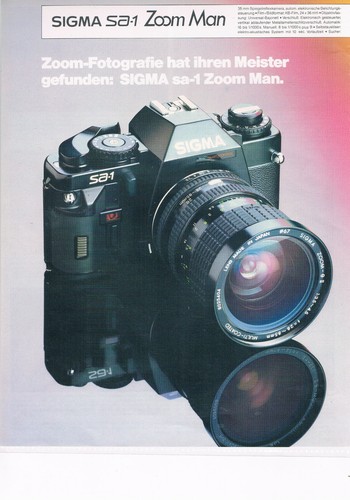 Sigma Werbeanzeige Werbung Sigma #1 NG | eBay