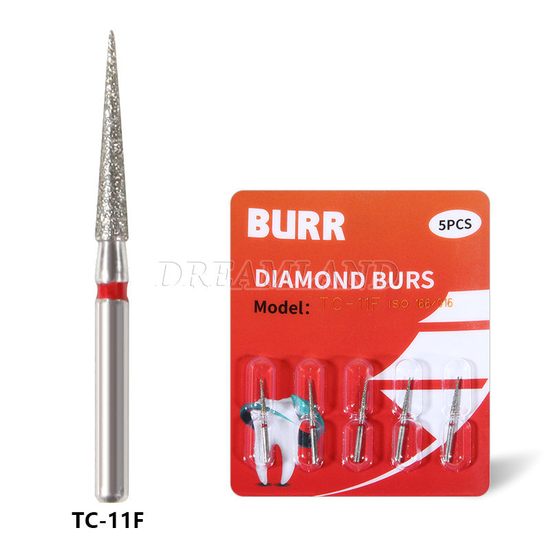 Dental Burs Diamond FG High Speed Dia Bur Taper Conical End Fine Grit ...