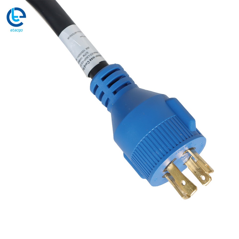 30 Amp 25/50/75/100FT Generator Extension Power Cord & Power Inlet Box ...
