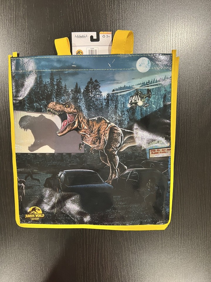 NEW Jurassic World Dominion Trex T-Rex Drive-In - Bag - Tote - RARE | eBay