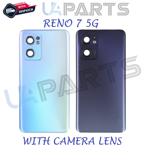 For OPPO Reno 7 5G Rear Back Battery Cover Pre-Camera Lens & Adhesive ...