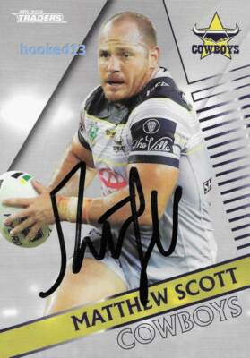 Signed Matthew Scott North QLD Cowboys Autograph on 2018 PEARL SPECIAL ...
