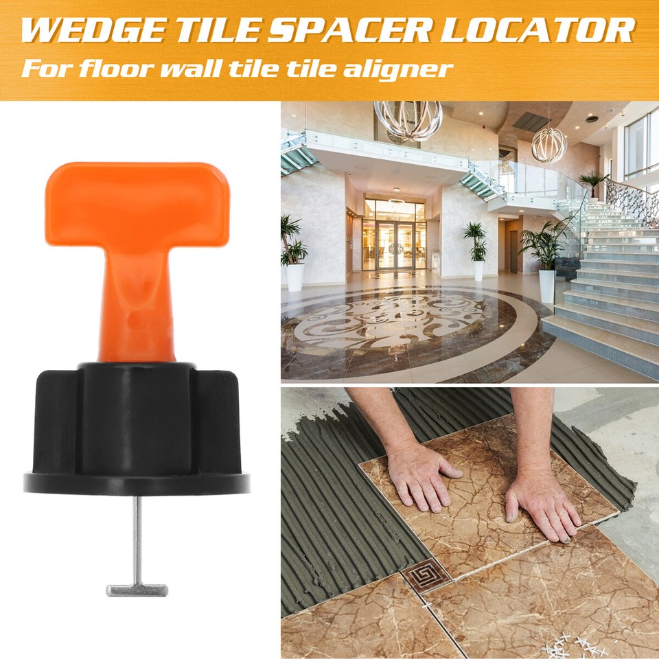 50 Pcs/Pack Reusable Anti-Lippage Tile Leveling System Positioning T ...