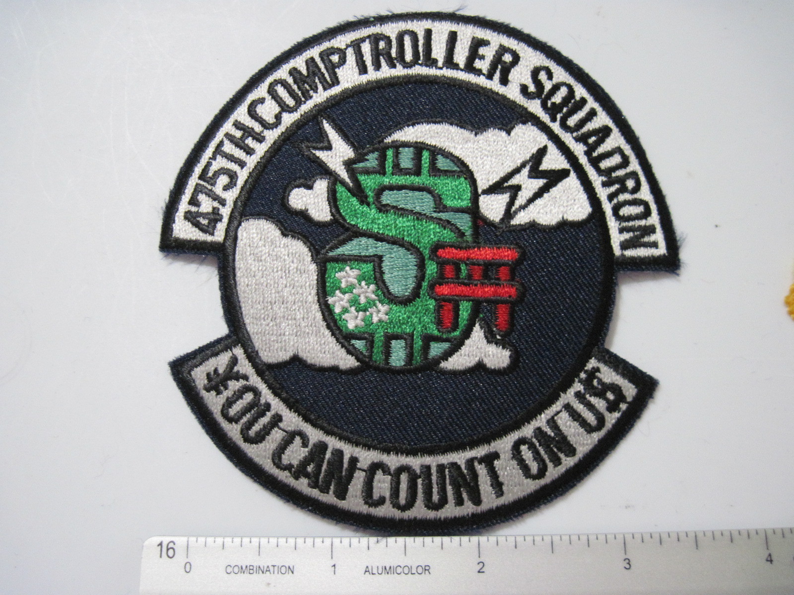 USAF 475th COMPTROLLER Squadron color pocket Patch | eBay