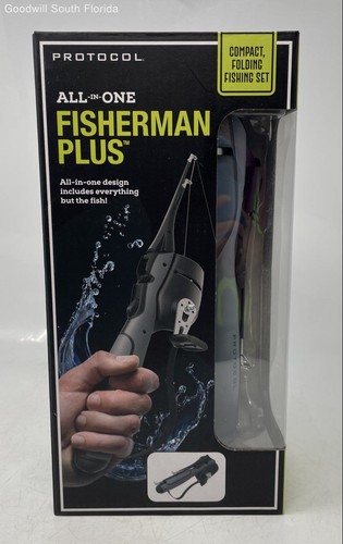 Protocol Black All In One Fisherman Plus Compact Folding Fishing Set | eBay