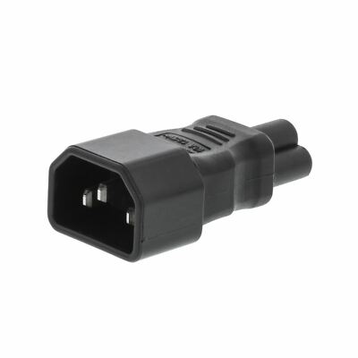 IEC C14 Kettle Socket to C5 Plug Clover Leaf Cable Convertor Adapter ...