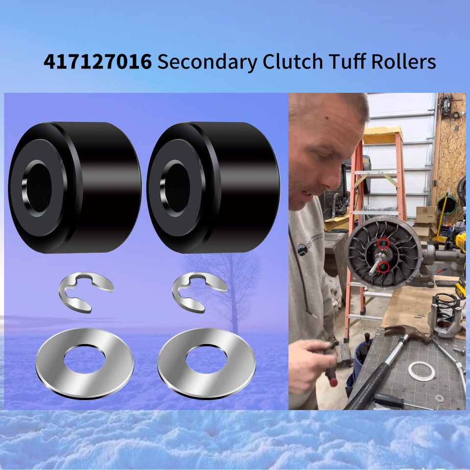 417127016 Secondary Clutch QRS Hard Fiber Torque Rollers 1212 For SKI ...