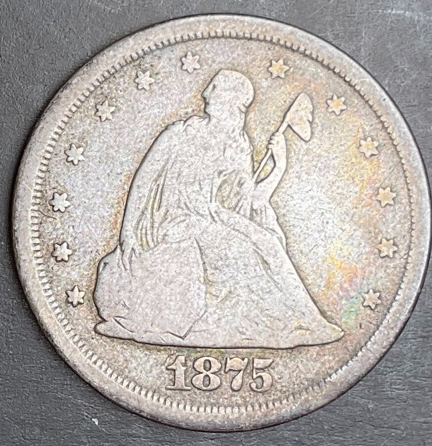 1875-S Twenty Cent 20c Rare Tough Silver Type Set Coin Better Semi Key ...