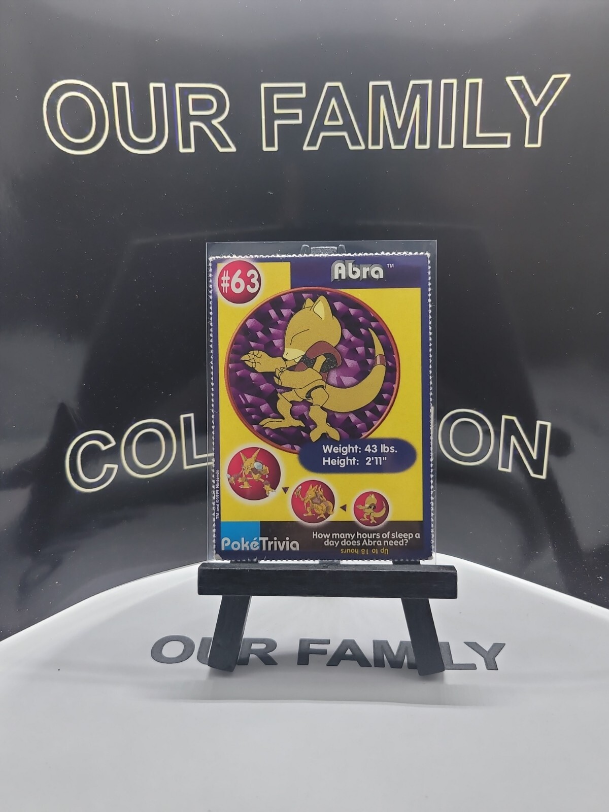 Abra #63 Pokemon The First Movie Promo Card PokeTrivia PERFORATED | eBay