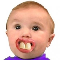 Billy Bob Pacifier Dummy Teeth Two Front Baby Soother | eBay