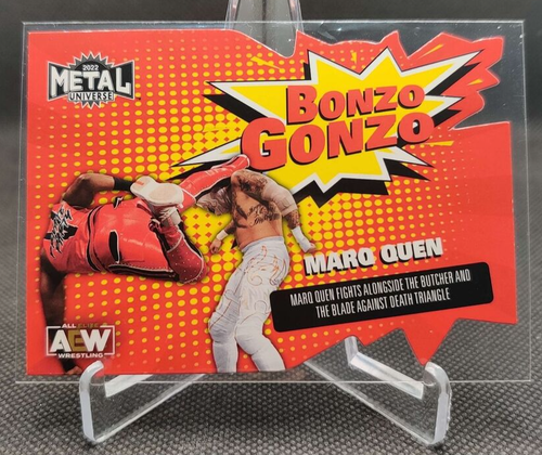 2022 UD SKYBOX METAL UNIVERSE AEW BONZO GONZO BG9 MARQ QUEN wrestling ...