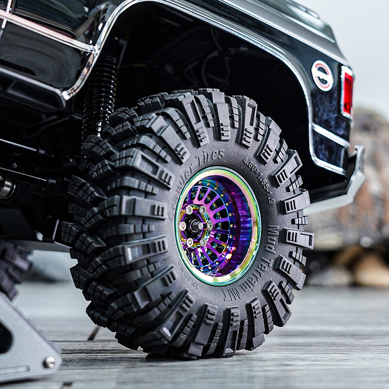 INJORA -10mm Offset Aluminum 1.9 Beadlock Wheels for SCX10 Pro TRX4 VS4 ...